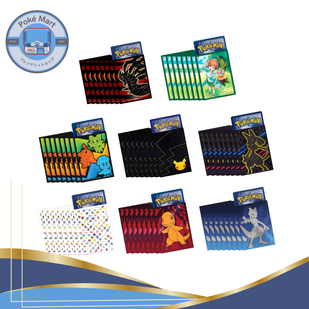 Pokémon TCG Official Sleeves (ETB, Premium Collection Boxes) | Shopee ...