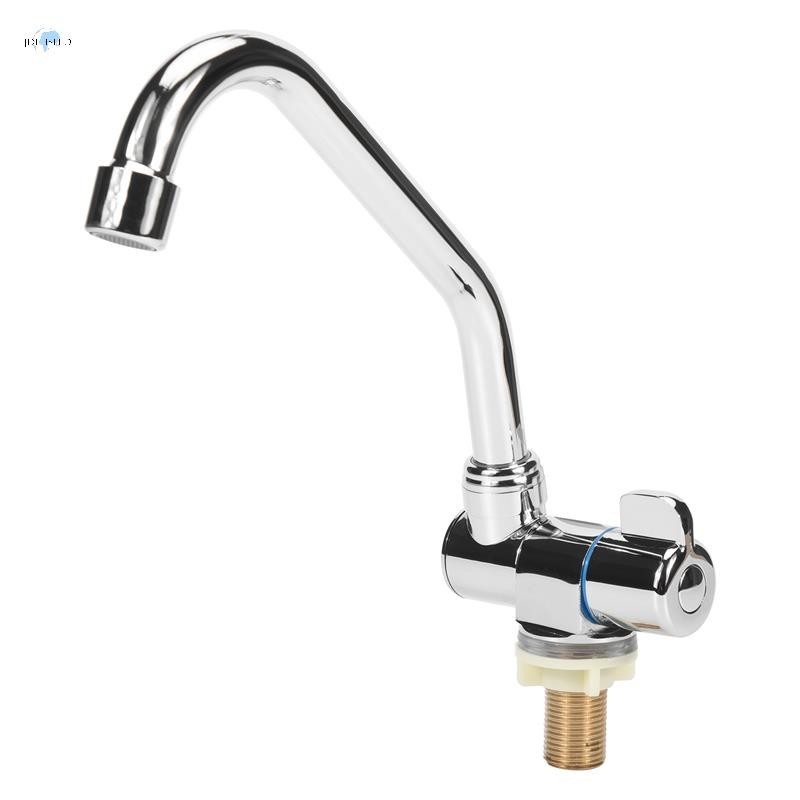 Foldable RV Faucet Rotating Single Handle Deck/Wall Mounted RV Kitchen ...