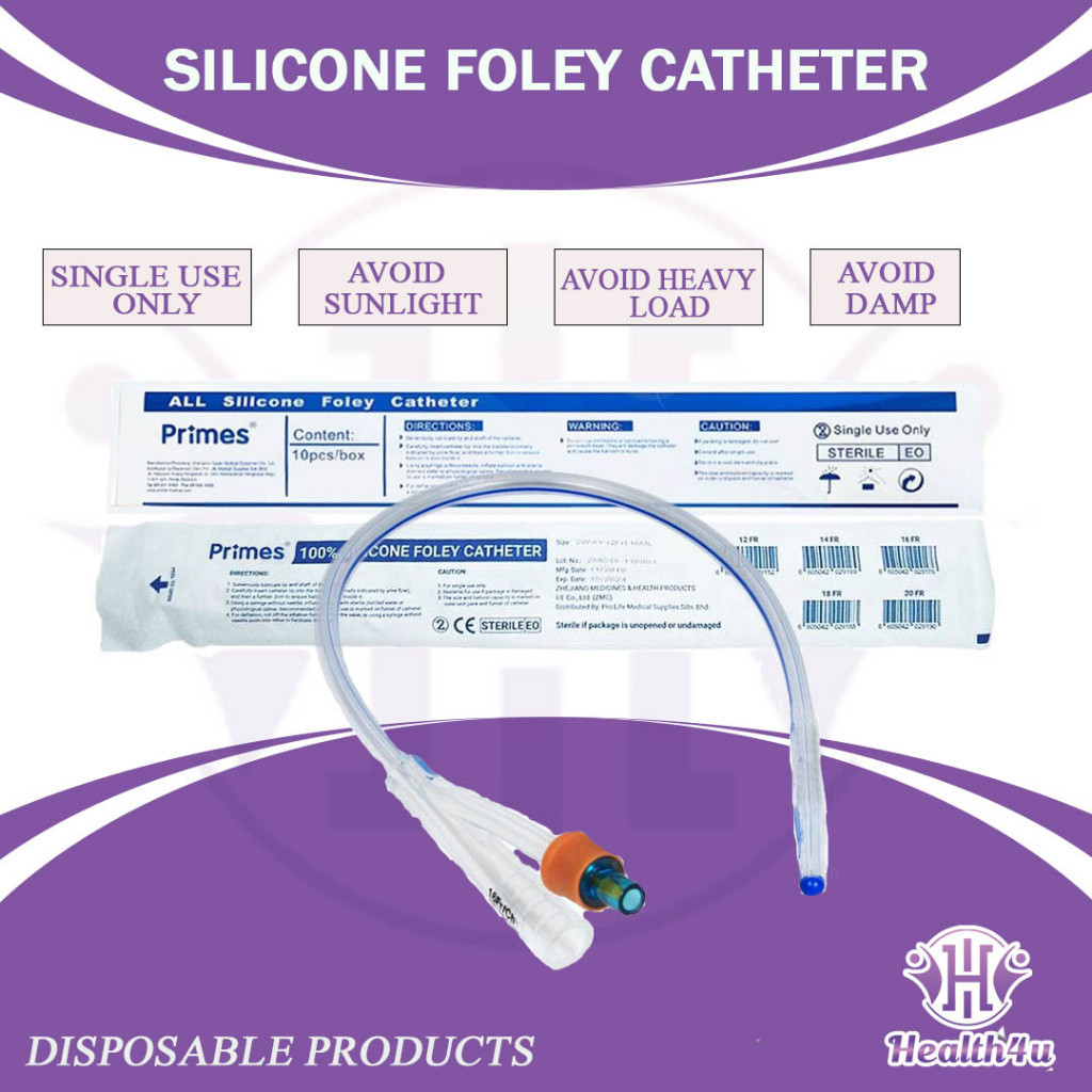 Silicone Foley Catheter 2 Way | Shopee Malaysia