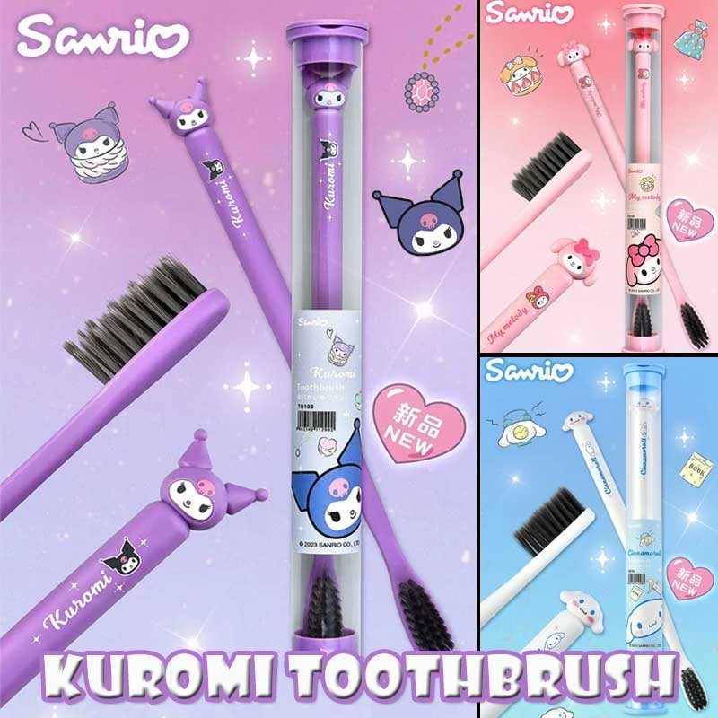 Portable Sanrio Soft Toothbrush Hello Kitty Kuromi Melody Portable ...