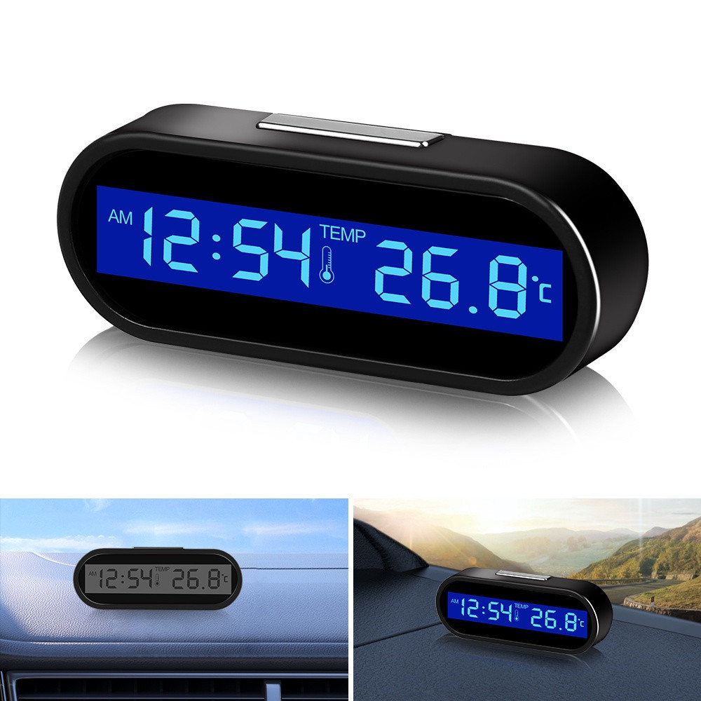 Car Clock Luminous LCD Backlight Digital Display Car Clock Digital ...