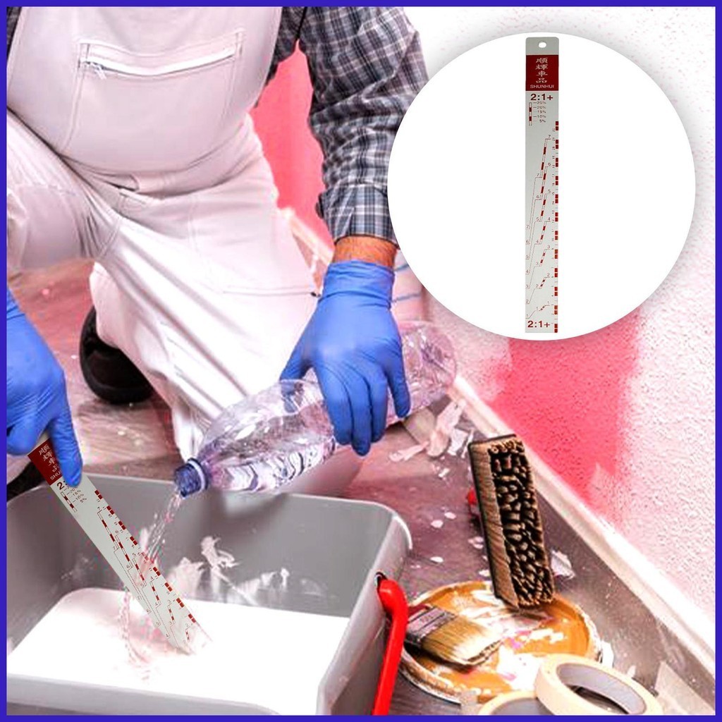 Paint Measuring Scale Mixing Ruler Scale Ratio Paint Mixing Ruler ...