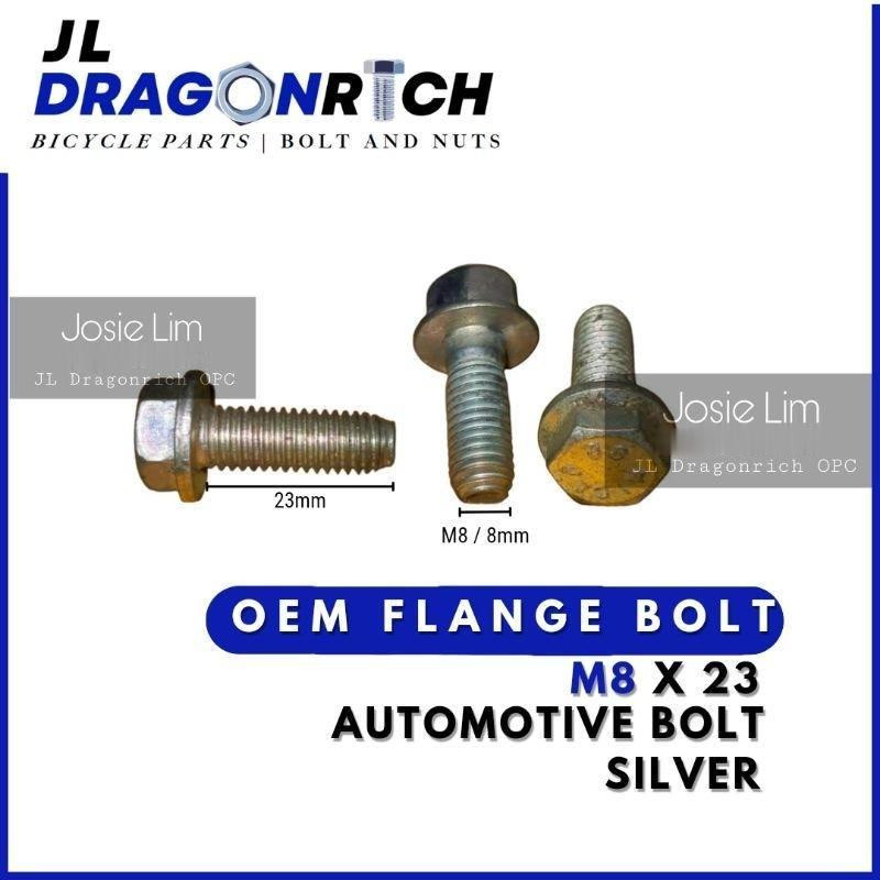 OEM Flange Bolt M8 X 25mm Hi-Grade Automotive Bolt Silver Flange Bolt ...