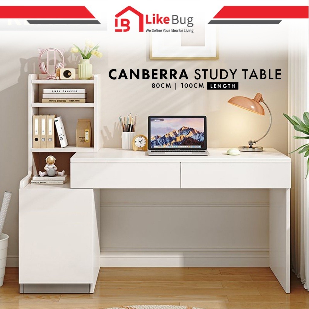 ⚡️LIKE BUG⚡️Canberra Student Study Table With Book Shelf Table With ...