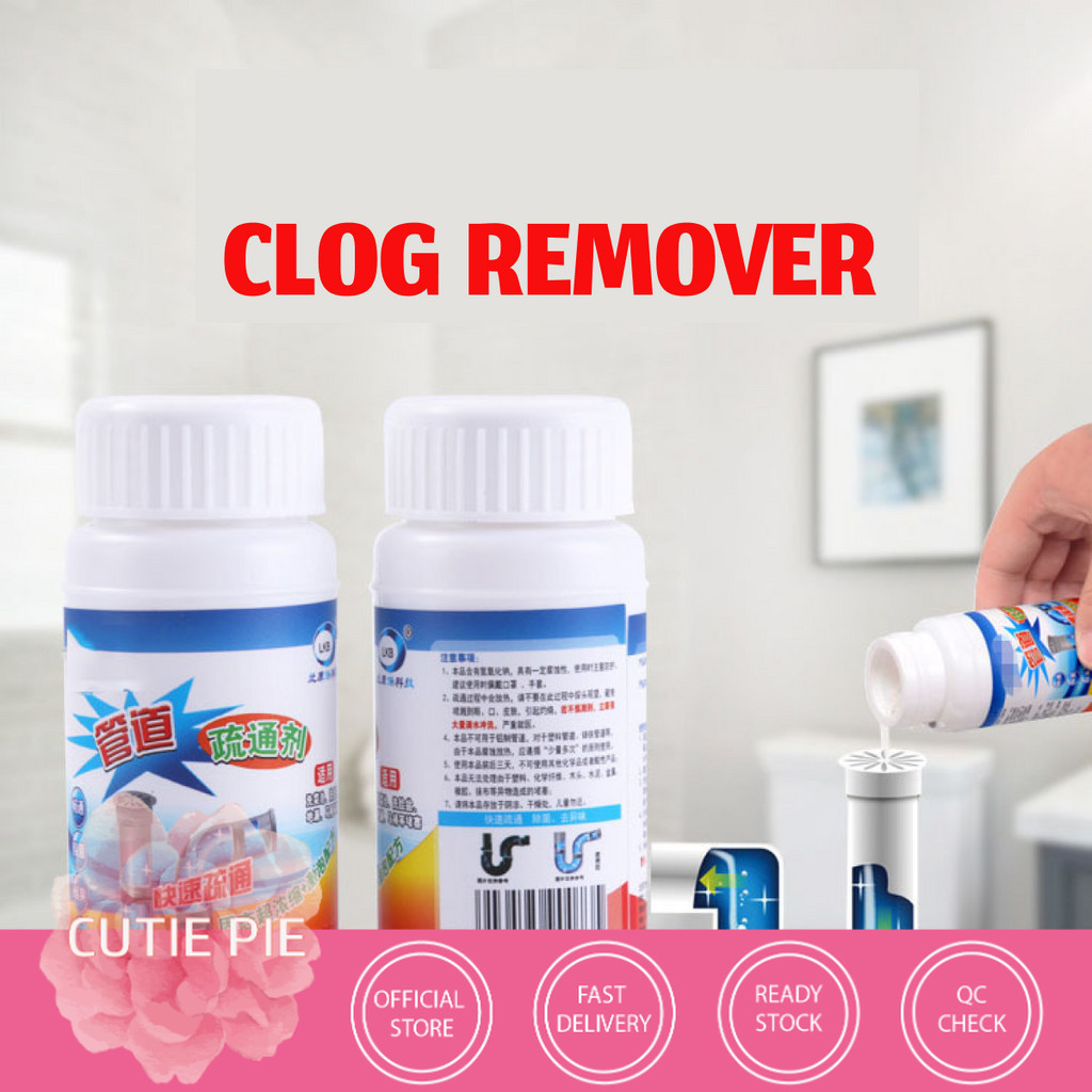 Clog Remover Drain Pipe Basin Cleaner Clogged Drainage Remover Powder ...