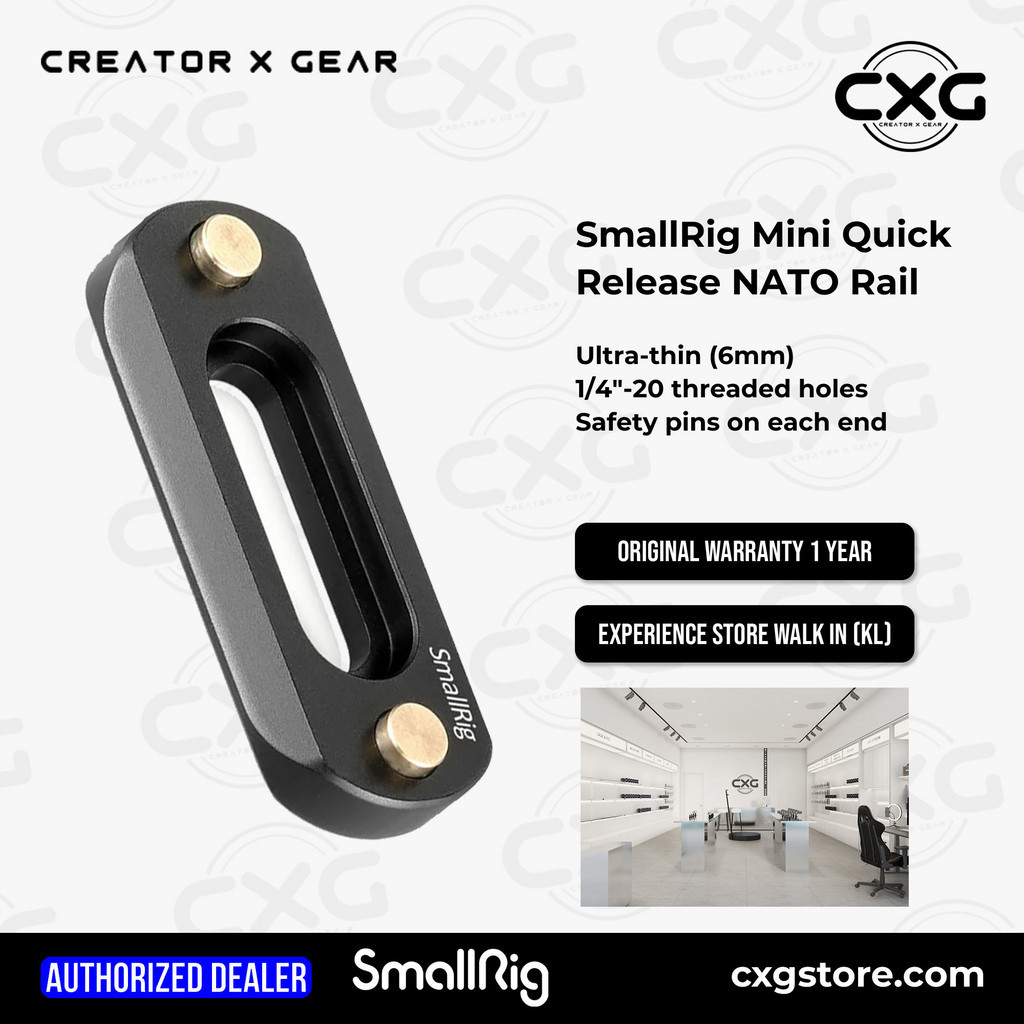 SmallRig Mini Quick Release NATO Rail (48mm) 2172 | Shopee Malaysia