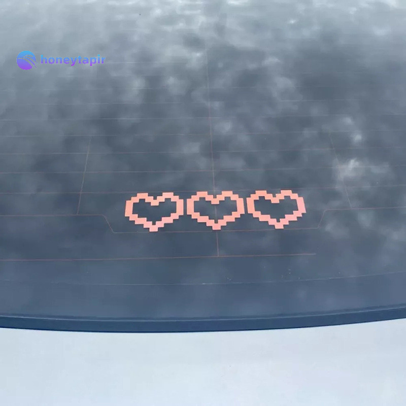 honeytapir Mosaic Heart Love Car Stickers For Car Window Decor ...