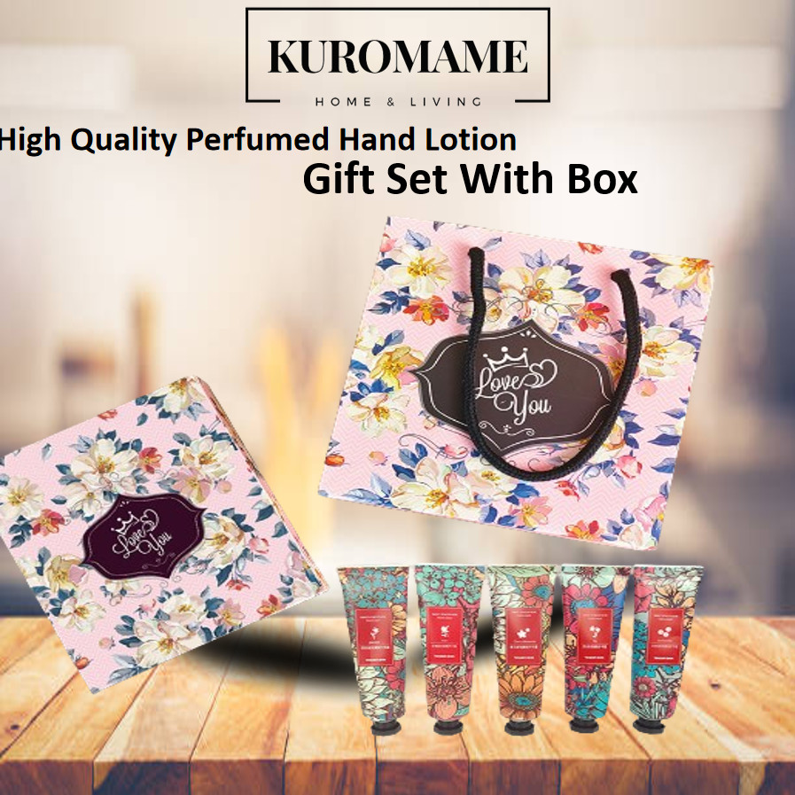 KUROMAME Hand Cream Gift Set Perfumed Handcream Perfume Lotion Doorgift ...