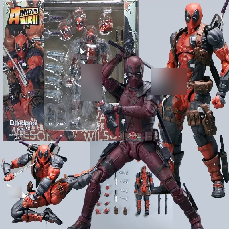 Revoltech Mafex Deadpool 025EX Figma Action Figure Movable Joint Model ...