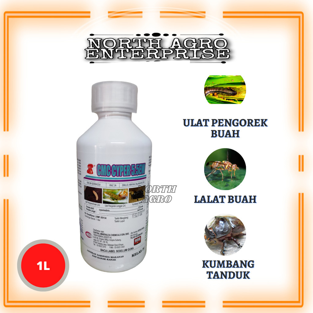 CMC Cyper 5.5EW | Racun Ulat Dan Serangga | Sesuai untuk Pokok Durian ...