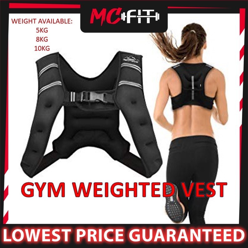 MCFIT Neoprene Invisible Weight Vest Slim Bodyweight Training Weighted Vest 5kg 8kg 10kg Baju ...