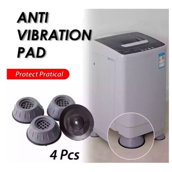 (HEAVY DUTY) 4pcs Anti Vibration Pads Washing Machine Rubber Mat Feet ...