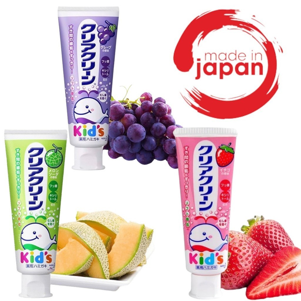 KAO Clear Clean Toothpaste For Kids 70g Children Over 1.9 Years Old ...