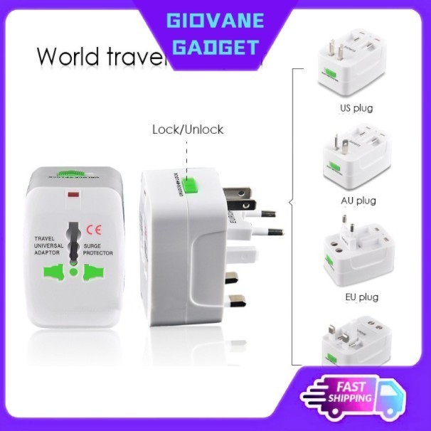 ALL-IN-ONE UNIVERSAL INTERNATIONAL TRAVEL PLUG ADAPTER | Shopee Malaysia