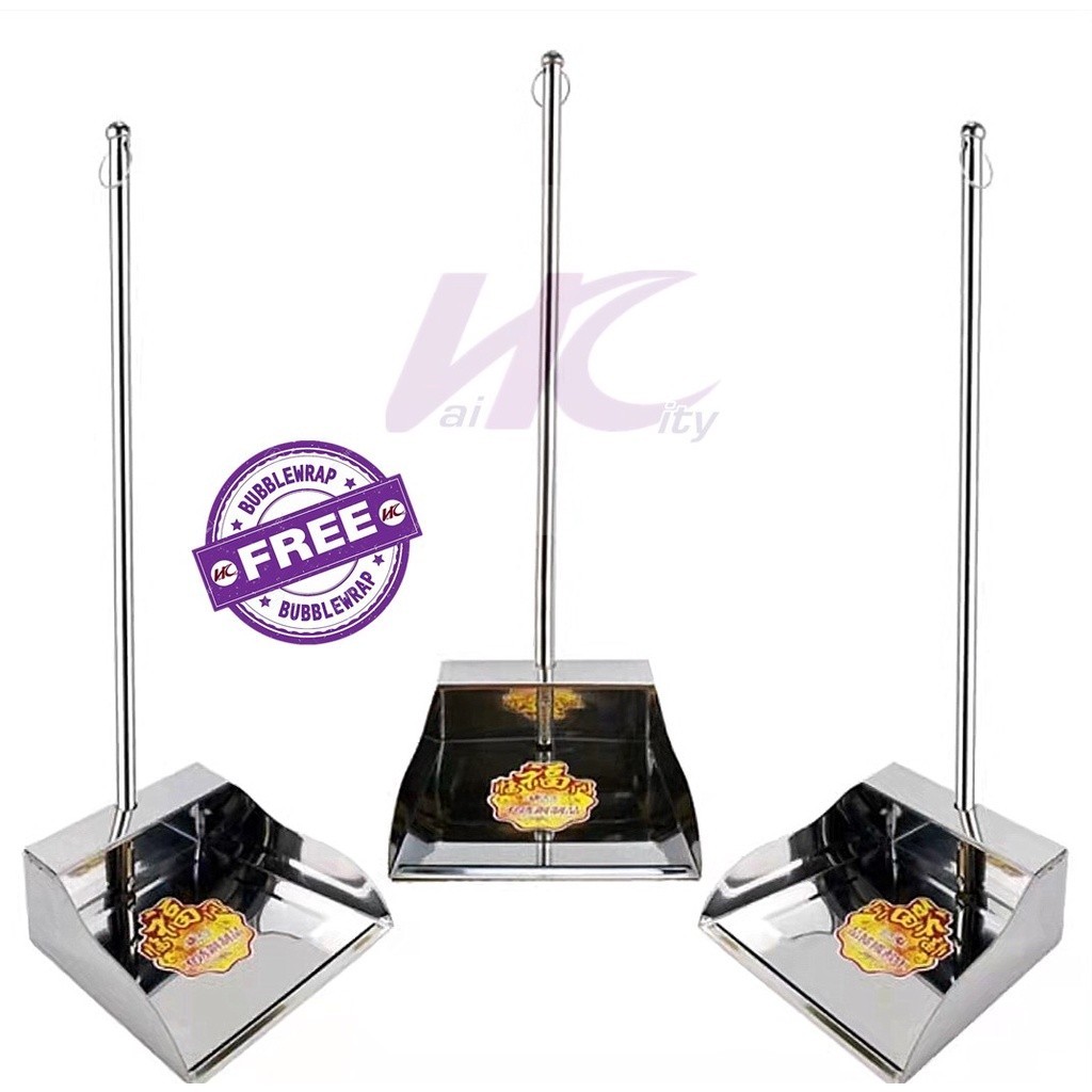 (HC) Ready Stock!!! Extra Thick 460g Large Stainless Steel Dustpan ...