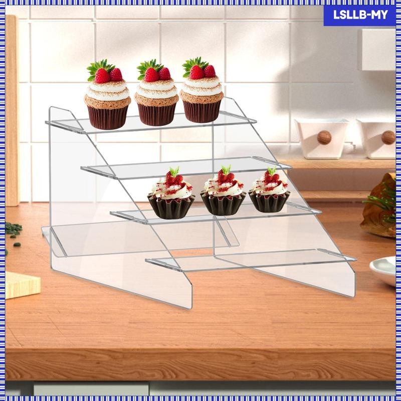 [LsllbMY] Display Rack 4 Tier Elegant Storage Organizer Multi Layers ...