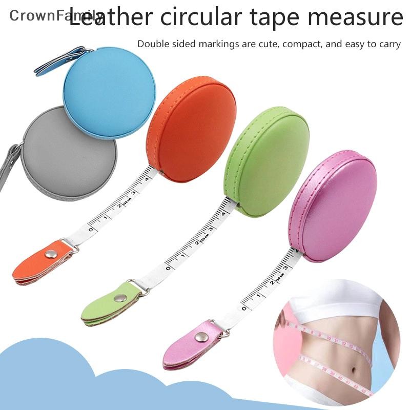 [CrownFamily] Measuring Tape Leather Retractable Ruler Tape Portable ...