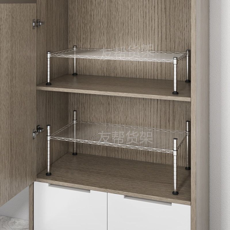 Single Layer Shelf Cabinet Partition Rack Cabinet Wardrobe Compartment ...