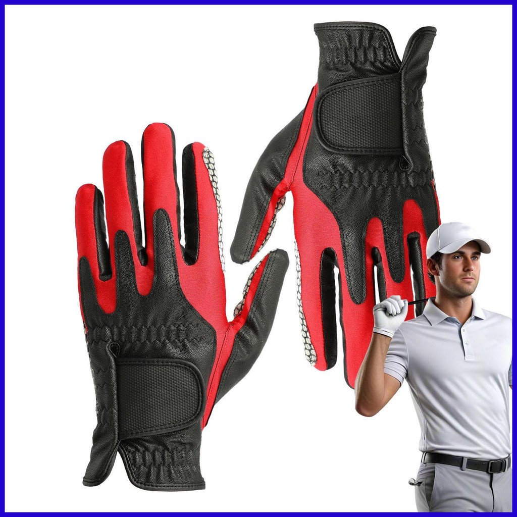 Golf Gloves Left Hand Shock Absorption Sports Gloves Breathable and ...