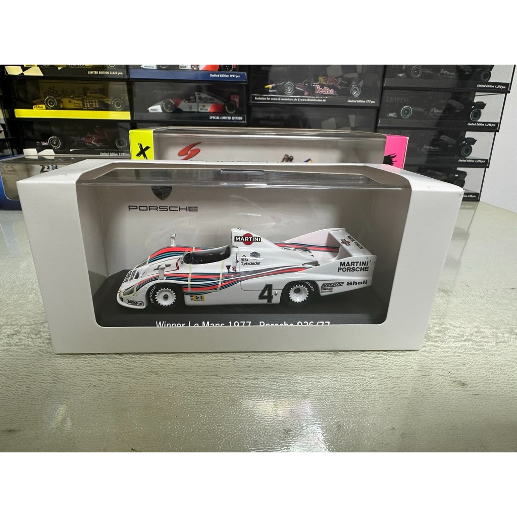 Original Factory Spark OEM 1/43 Porsche Porsche 936/77 1977 Le Mang ...