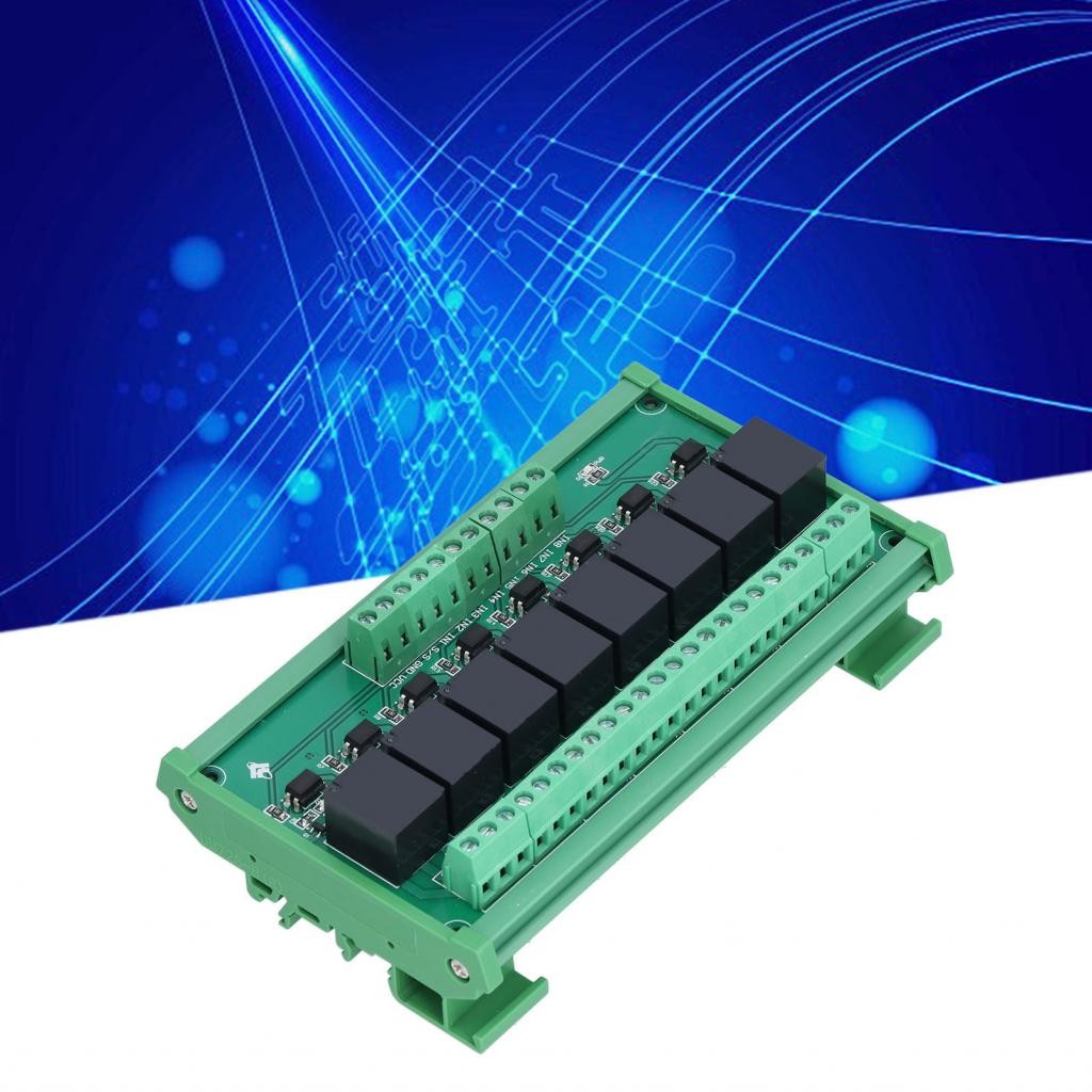 Rrianfo 8 Channel Relays 5V/12V/24V Expansion Board Relay Module Anti ...