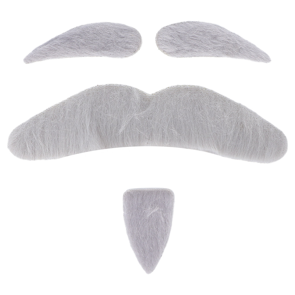 Fake Mustache Self Adhesive Novelty Fancy Costume Mustache Eyebrow ...