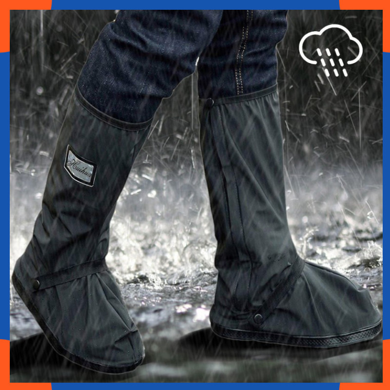 Anti-slip Waterproof Rain Boot Shoes Cover Overshoes with Elastic ...