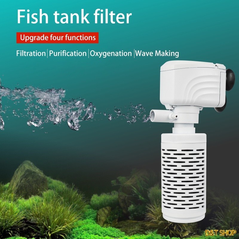 Xinxiu 3 in 1 aquarium submersible built-in filter pump to increase ...