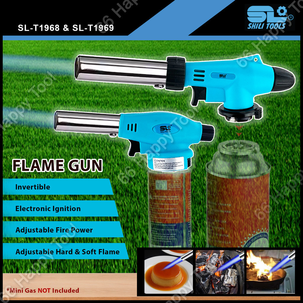 Shili Tools Multipurpose Flame Torch Gun Butane Burner Baking Cooking ...
