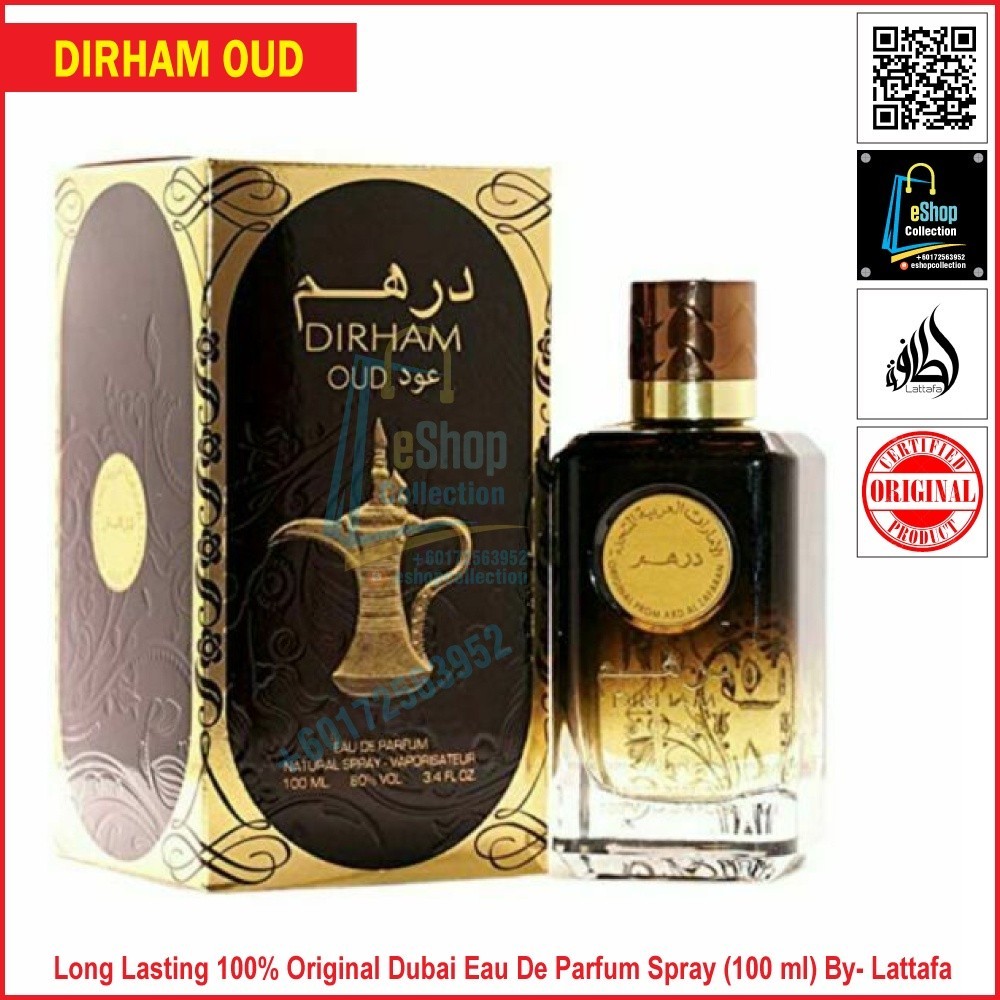 Dirham Oud By Lattafa Ard Al Zaafran 100ml Original Dubai Perfume ...