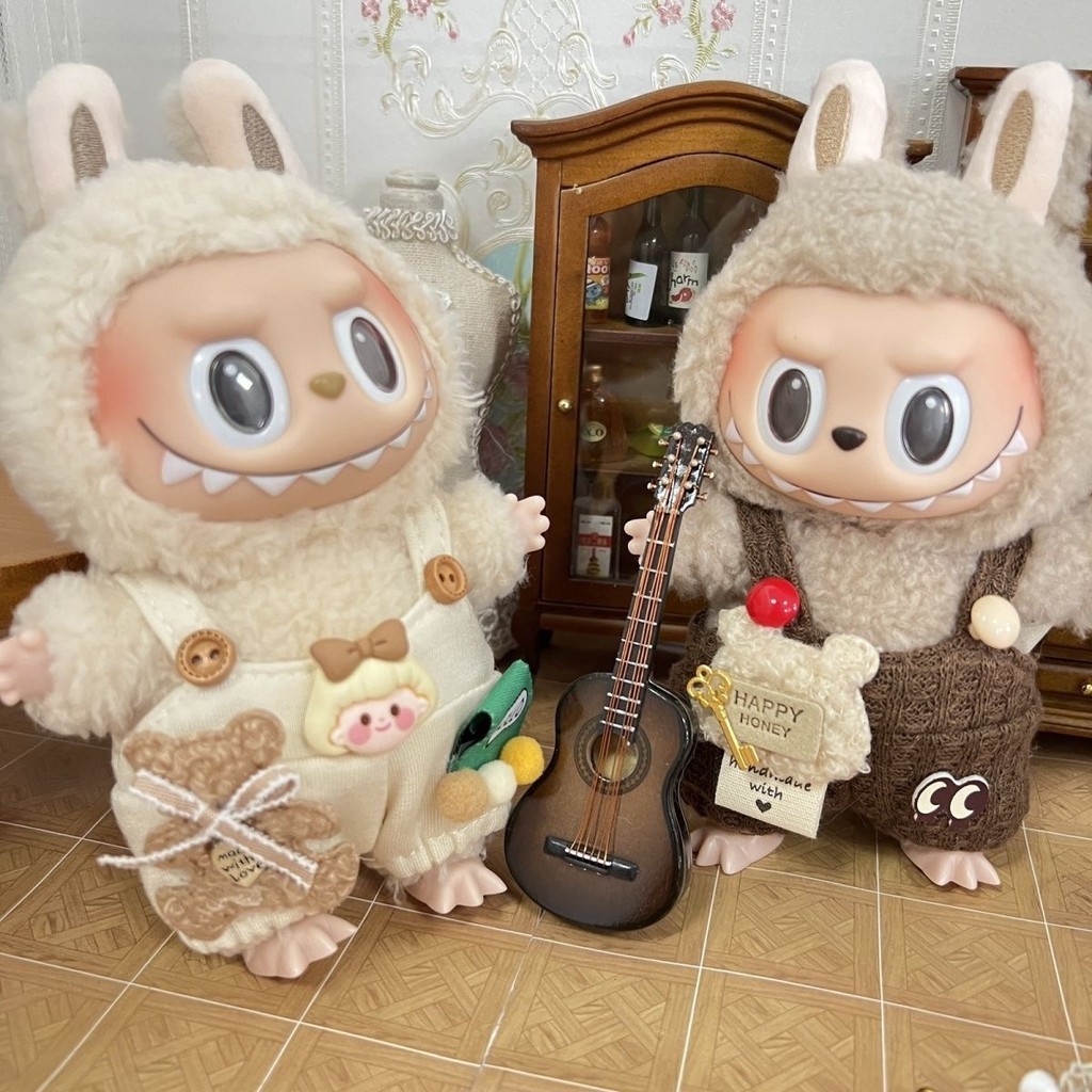 Labubu Brown Sugar Cocoa Cotton Baby Clothes 15cm Size Trendy Play Pop ...