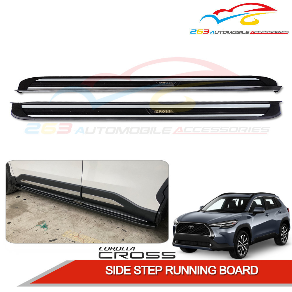 TOYOTA COROLLA CROSS 2022-2023 SIDE STEP RUNNING BOARD WITH BRACKETS ...