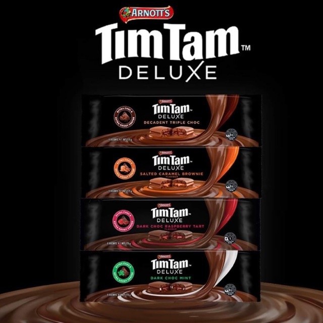 Tim Tam Deluxe - Decadent Triple Chocolate, Variety 175g / Arnott’s Tim ...