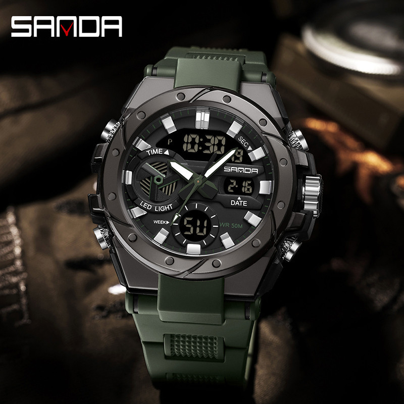 SANDA Men's Military Falling Resistant Stable Stylish Simple Luxury ...