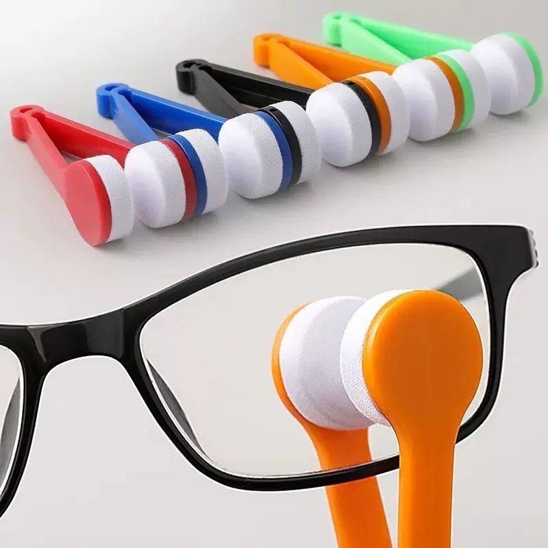 Glasses Brush Microfiber Two-side Spectacles Cleaning Rub Cleaner ...