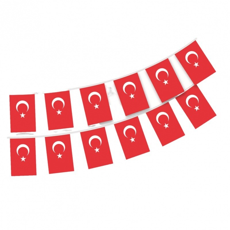 Turkey Flag String Banner Turkish Country Hanging Bunting Flag Banners ...