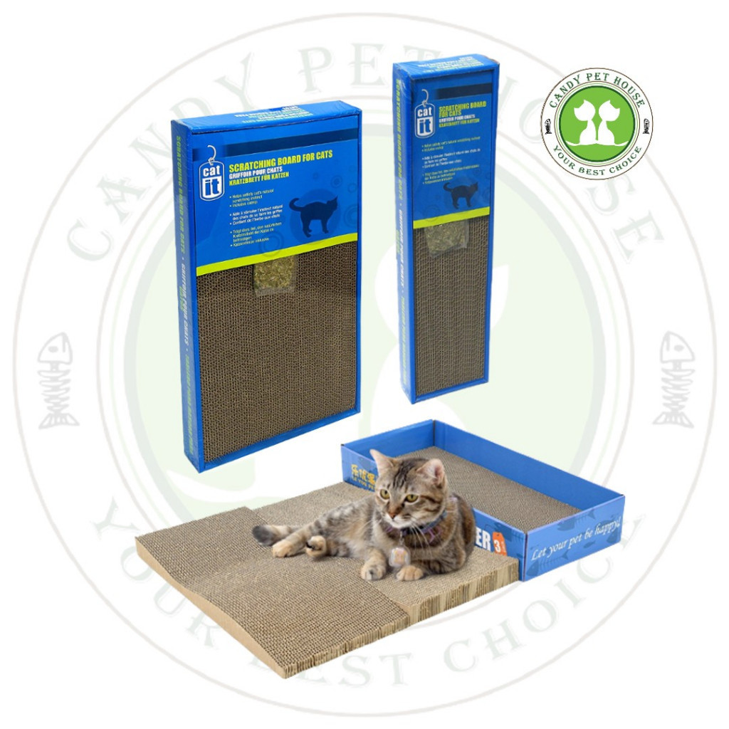 Catit Scratching / Scratcher Board For Cats / 3 in 1 Scratcher | Shopee ...