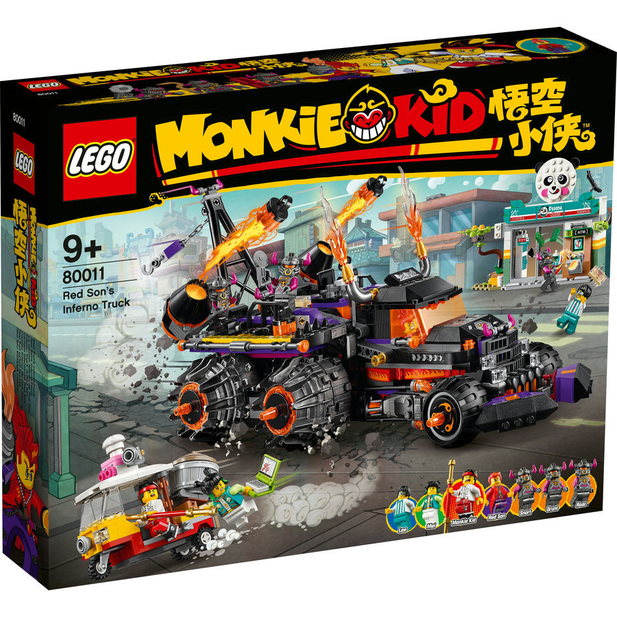 LEGO Monkie Kid Red Son's Inferno Truck (1111 Pcs) 80011 | Shopee Malaysia