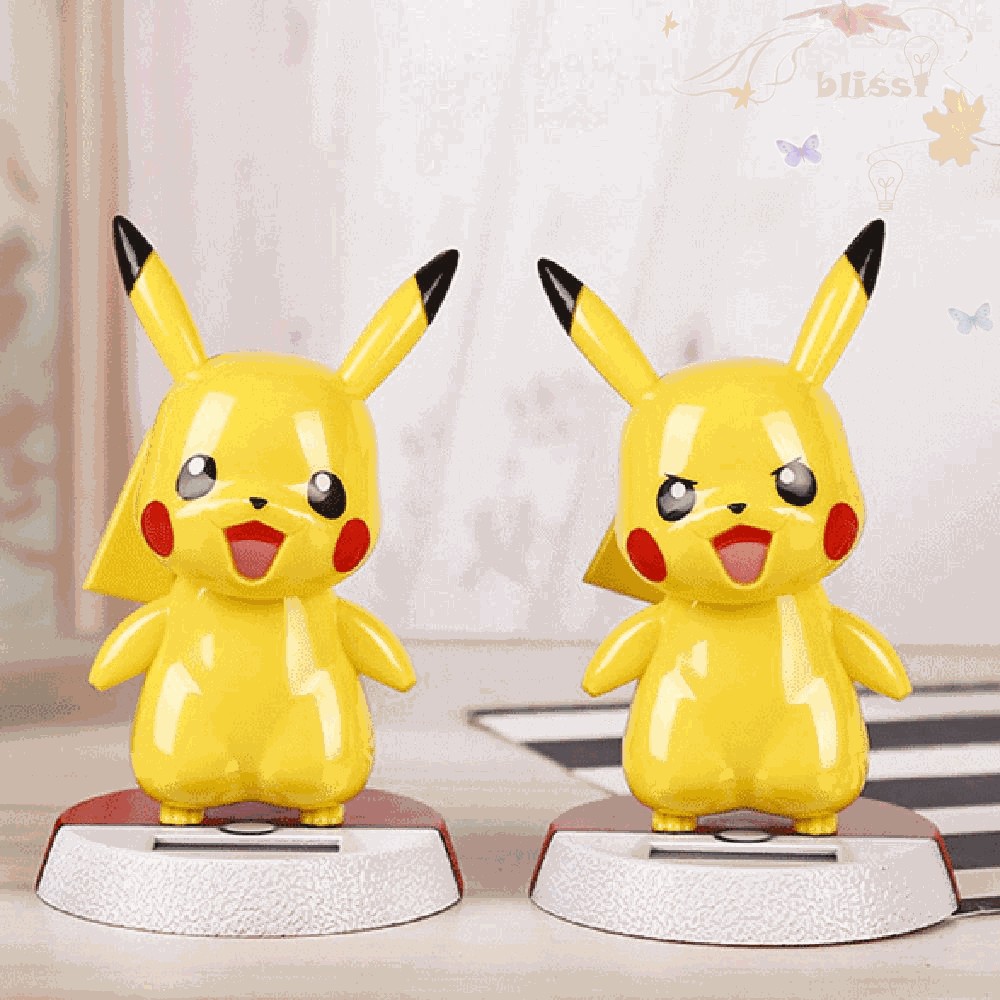 BLISS Solar Powered Pikachu Car Interior Display Kids Recreation Toy ...