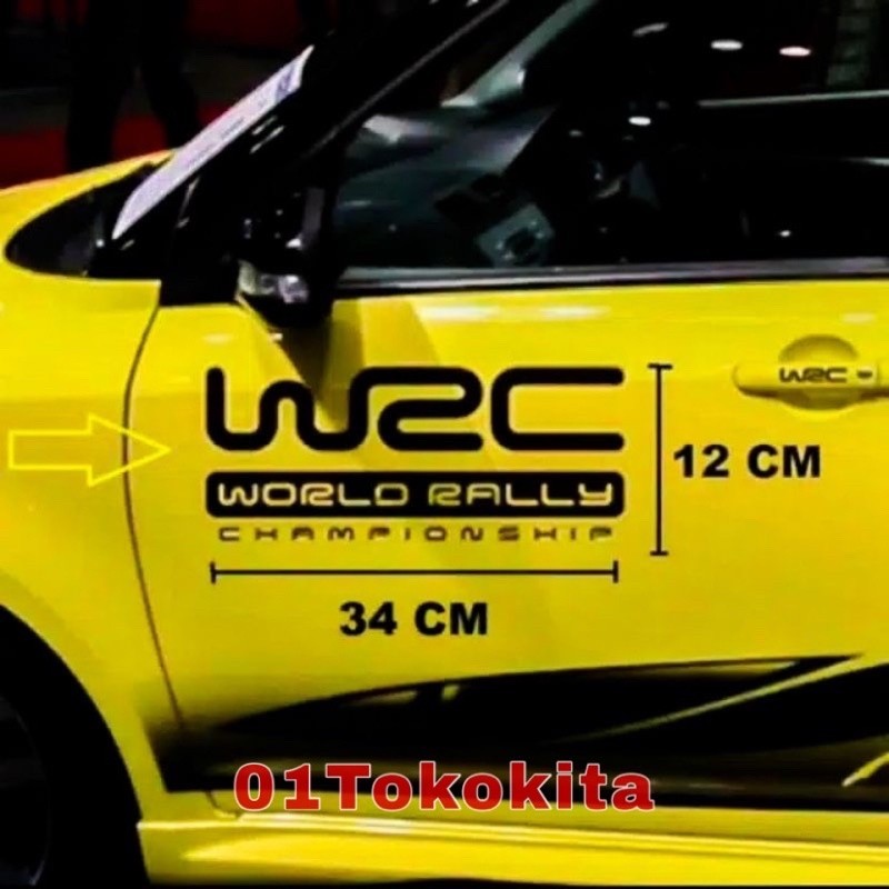 Jdm Project- Car CUTTING Sticker WRC WORLD RALLY CHAMPIONSHIPSTICKER ...
