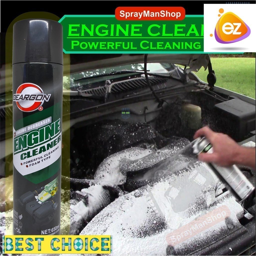 SPRAY CUCI ENJIN Engine Cleaner Engine Degreaser Foam Deargon Aerosol ...