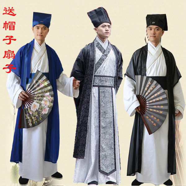 Graduation Class Photo Ancient Hanfu Unisex Ancient Costume Costume ...