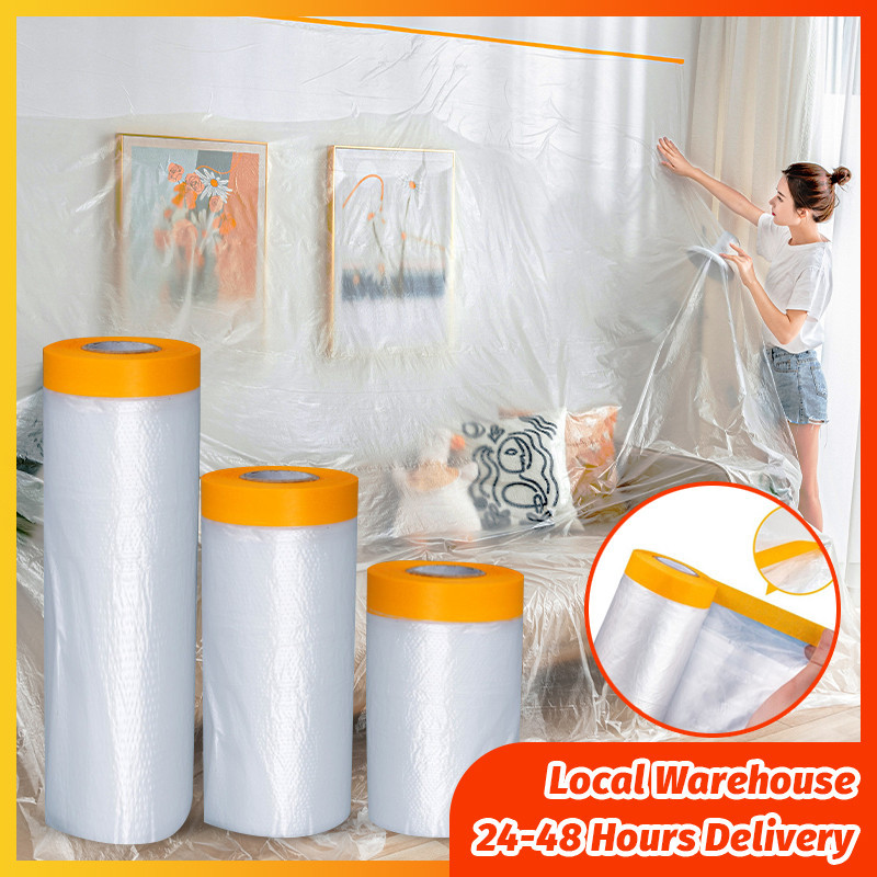 Masking Film Furniture Plastic Cover Sofa Dustproof Film Plastic Cover ...