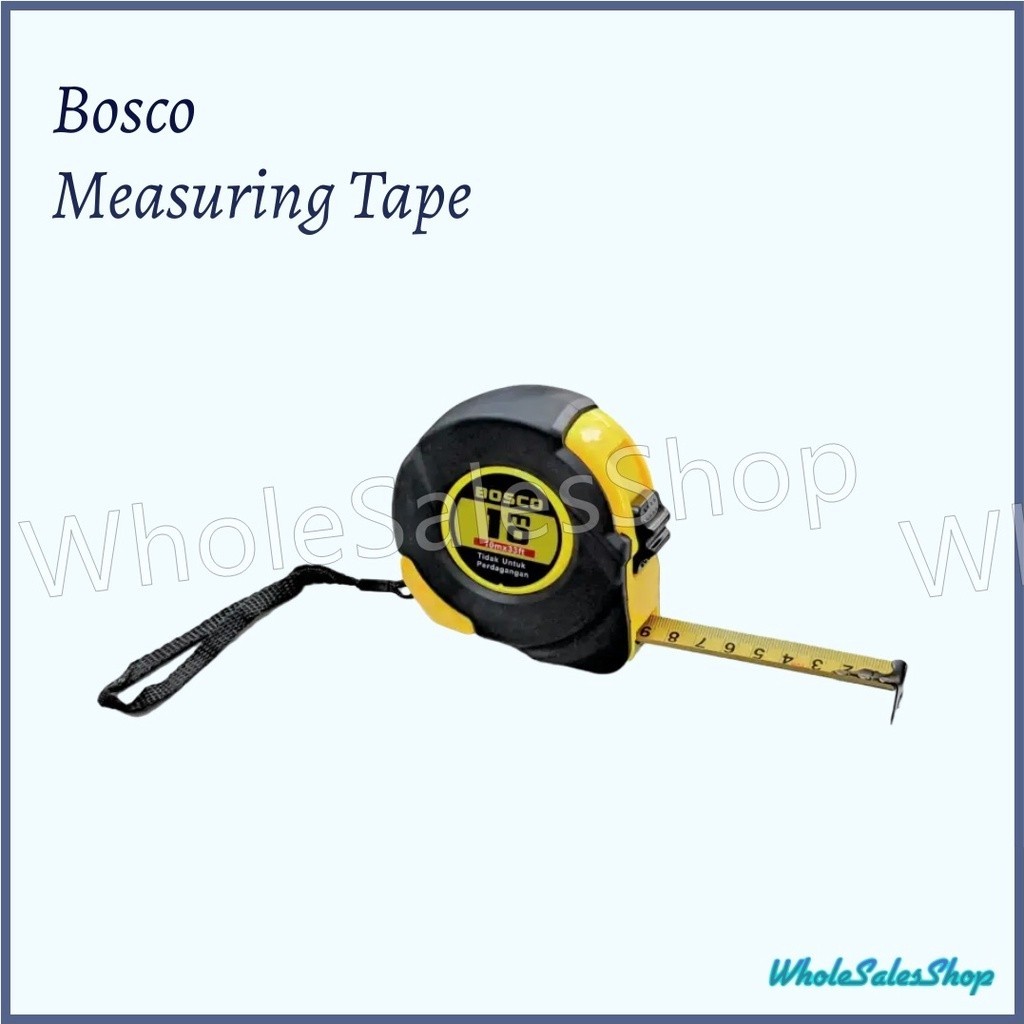 [10m/33ft] BOSCO Measuring Tape with Rubber Cover Case / Pita Pengukur ...