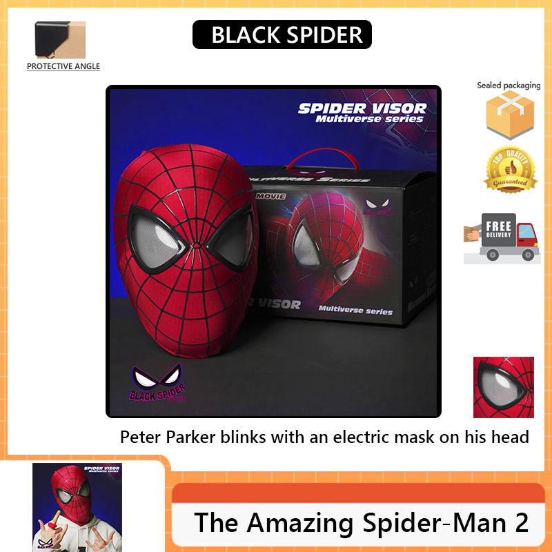 Black Spider The Amazing Spider-Man 2 Mask Movie Restoration Garfield ...