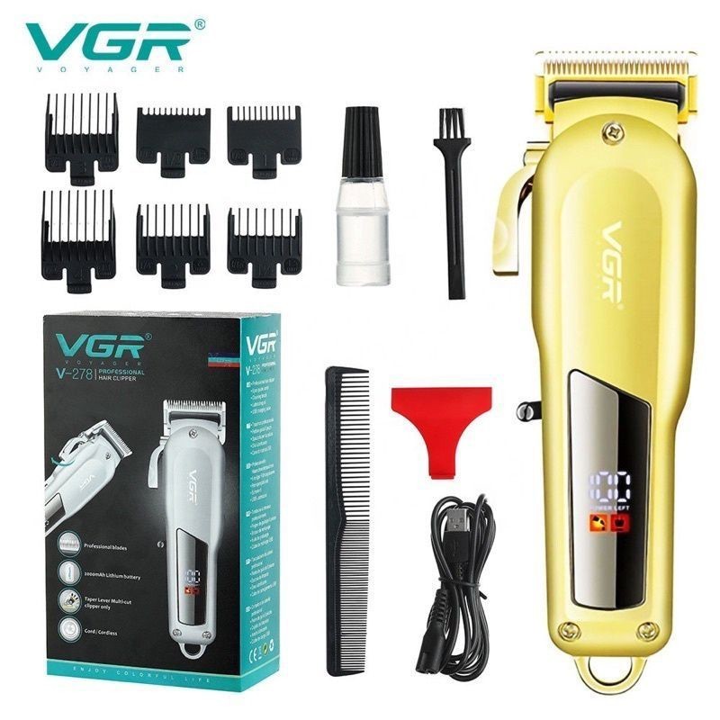 VGR V-278 Zero Adjustable Professional Rechargeable hair trimmer | Shopee Malaysia