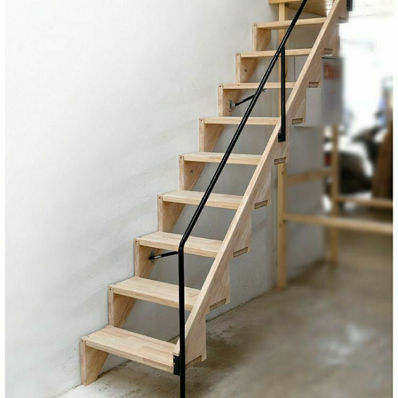Side-Mounted Side Wall-Mounted Folding Stairs Duplex Garage Home ...