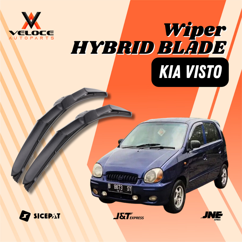 Kia Visto Car Wiper Hybrid Blade Wiper Model 1 Set (2Pcs) Left and ...