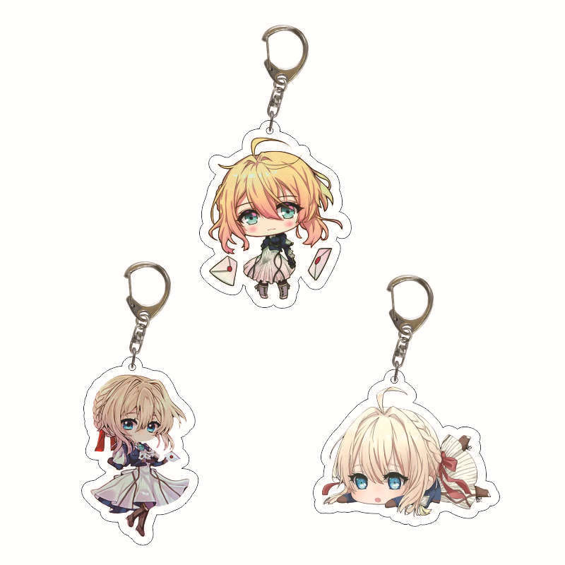 Violet Evergarden Acrylic Keychain Unique Pendant Merchandise New Style ...
