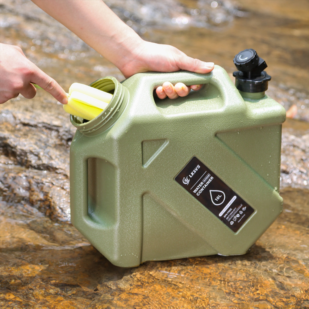 AIGONI™ 10L Camping Water Jug with Faucet Portable Water Tank for ...